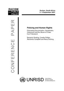 Policing and human rights: eliminating discrimination, xenophobia ...